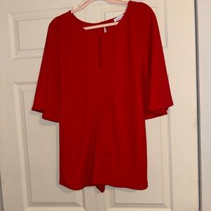Chic Soul | Tops | Red Top Plus Nwot | Poshmark